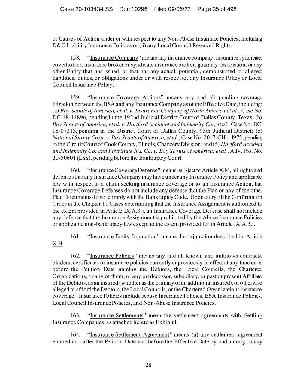 Third Modified Fifth Amended Chapter 11 Plan of Reorganization for Boy ...