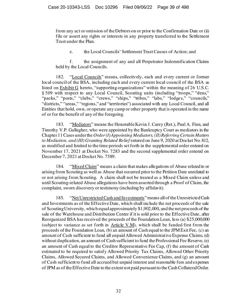 Third Modified Fifth Amended Chapter 11 Plan of Reorganization for Boy ...