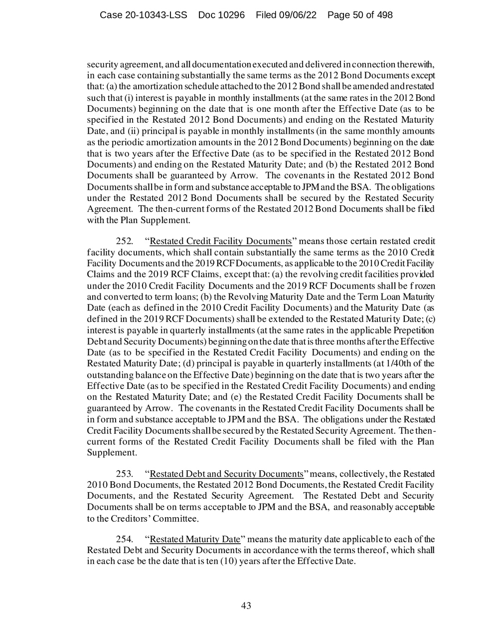 Third Modified Fifth Amended Chapter 11 Plan of Reorganization for Boy ...