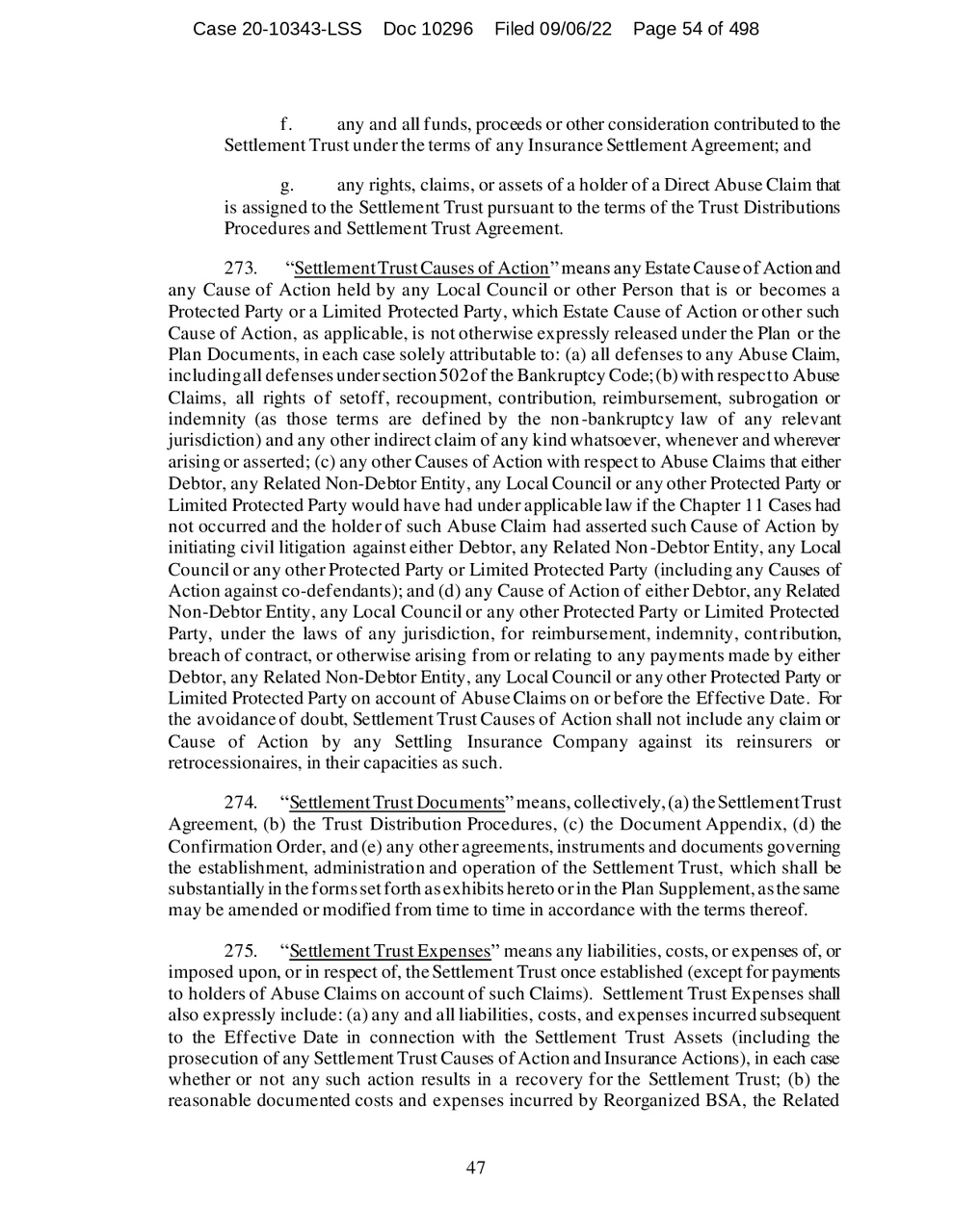 Third Modified Fifth Amended Chapter 11 Plan of Reorganization for Boy ...