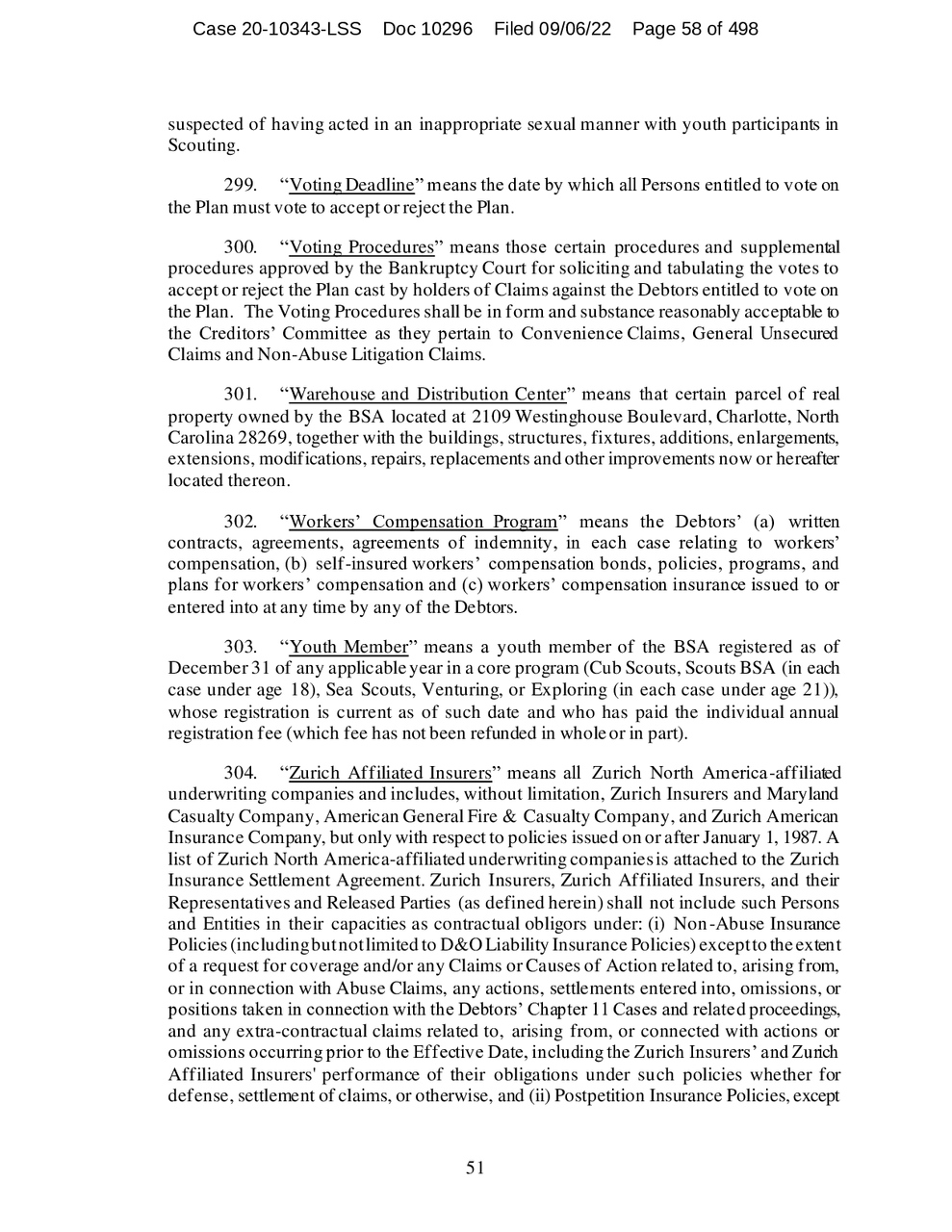Third Modified Fifth Amended Chapter 11 Plan of Reorganization for Boy ...