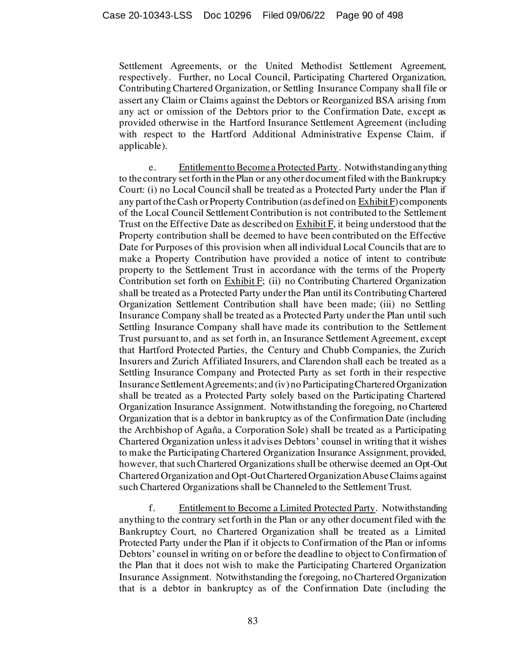 Third Modified Fifth Amended Chapter 11 Plan of Reorganization for Boy ...
