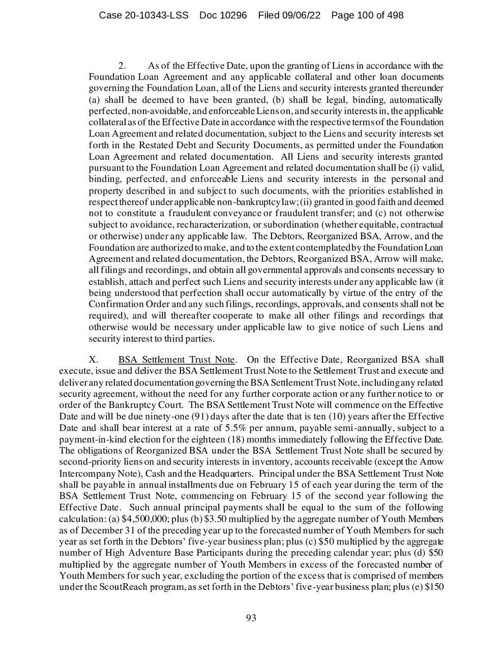 Third Modified Fifth Amended Chapter 11 Plan of Reorganization for Boy ...