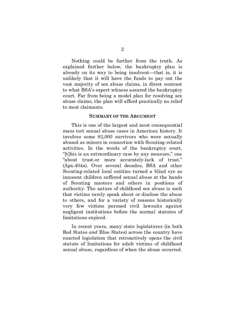 Brief of Amici Curiae Joy Claimants and Garrison Claimants in Support ...