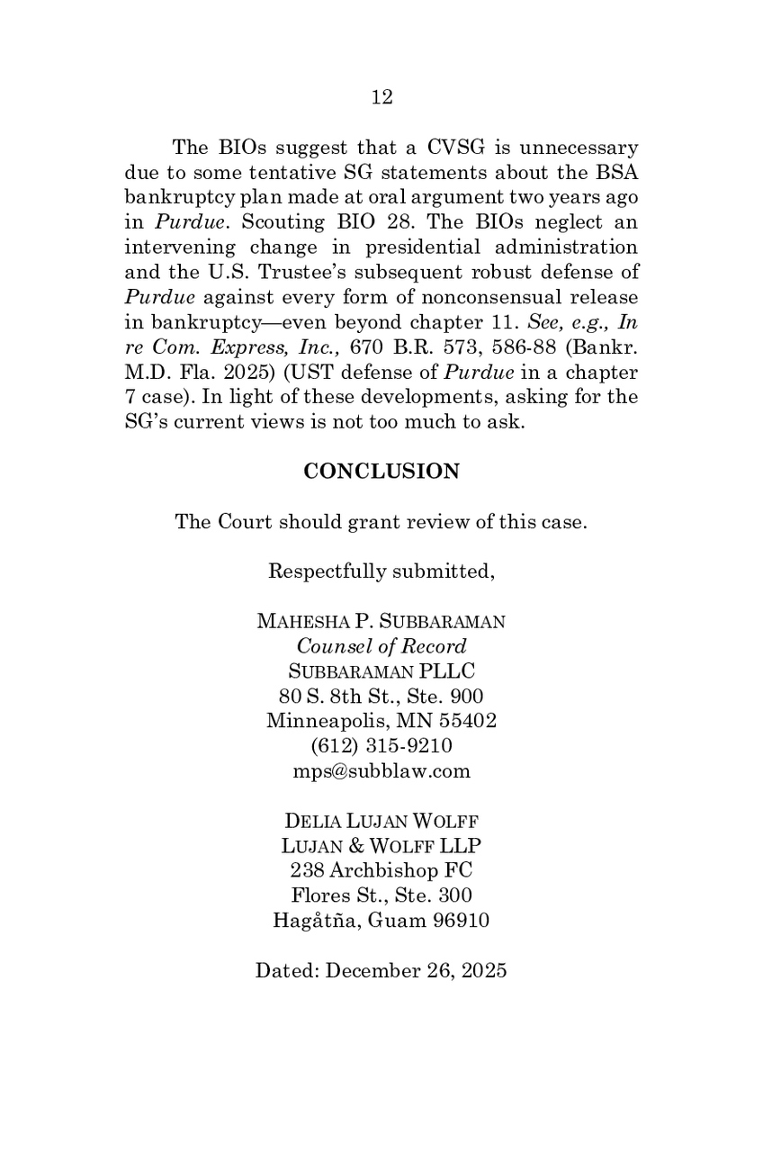 Petitioners’ Reply Brief - Lujan Claimants - ScoutingSettlementTrust.org